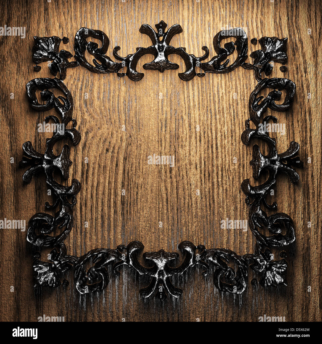 vintage iron frame Stock Photo - Alamy