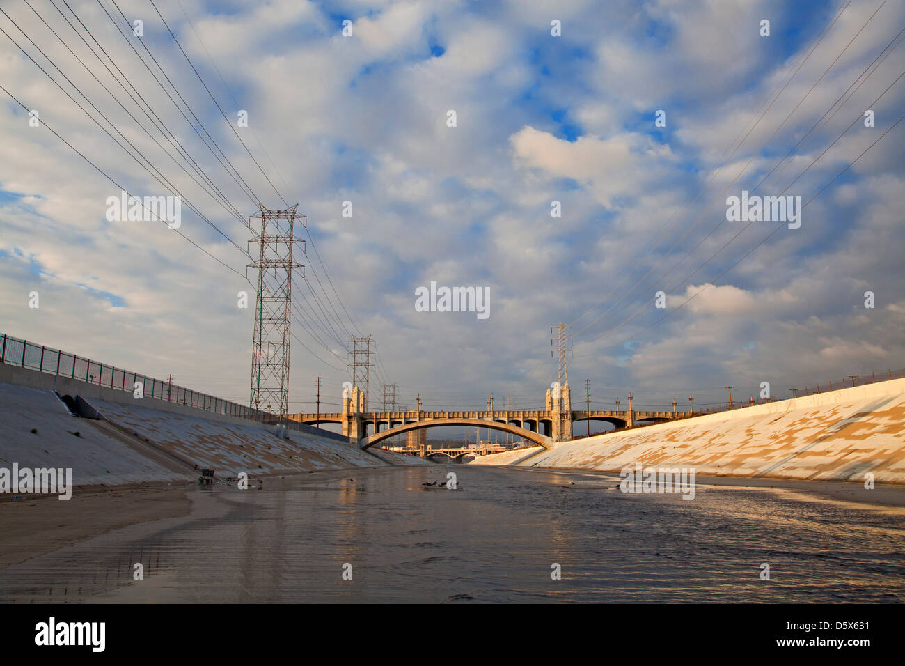 4th Street Bridge, downtown Los Angeles, California, USA Stock Photo ...