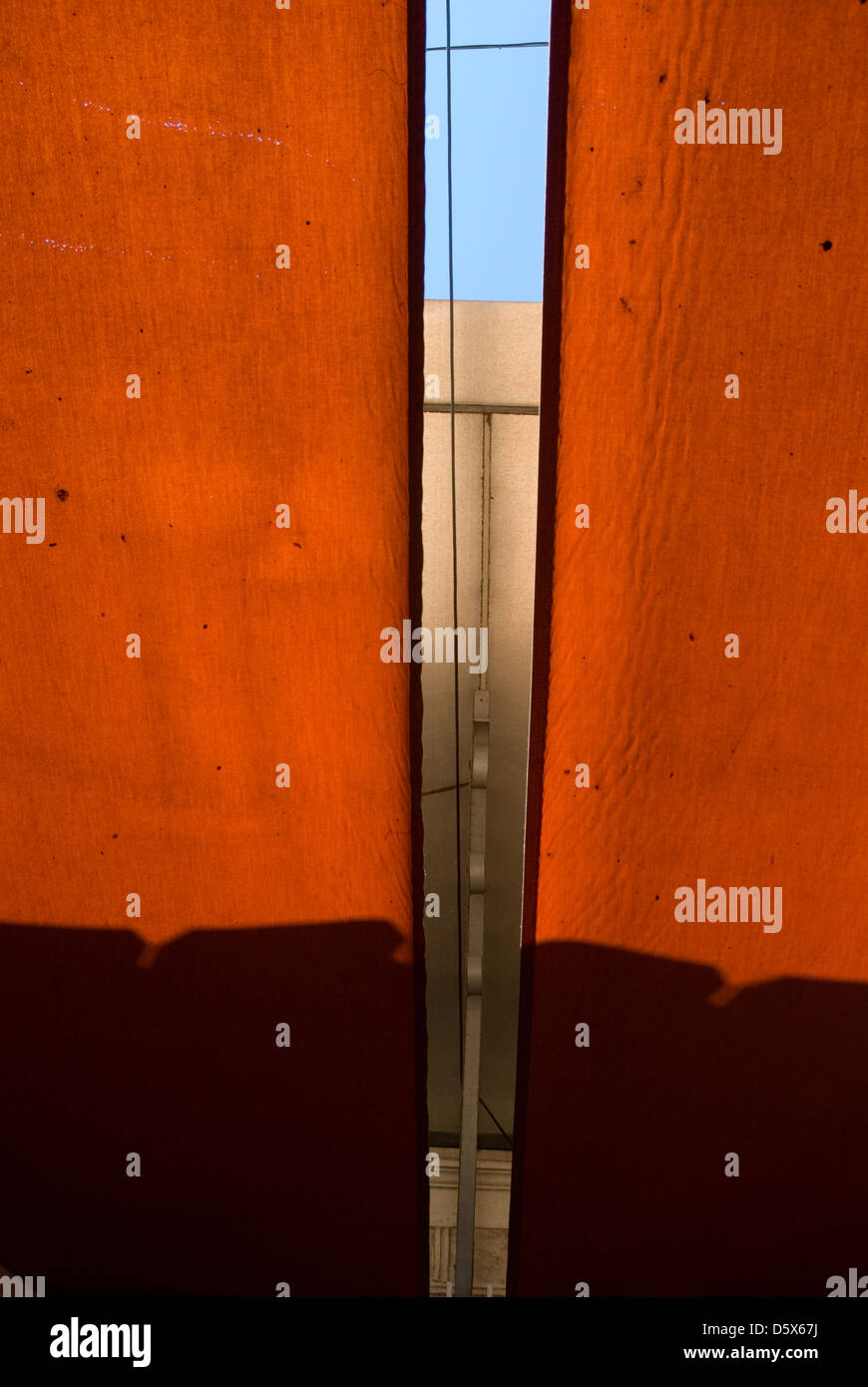 Abstract image of a cropped sun shade in Athens Stock Photo - Alamy