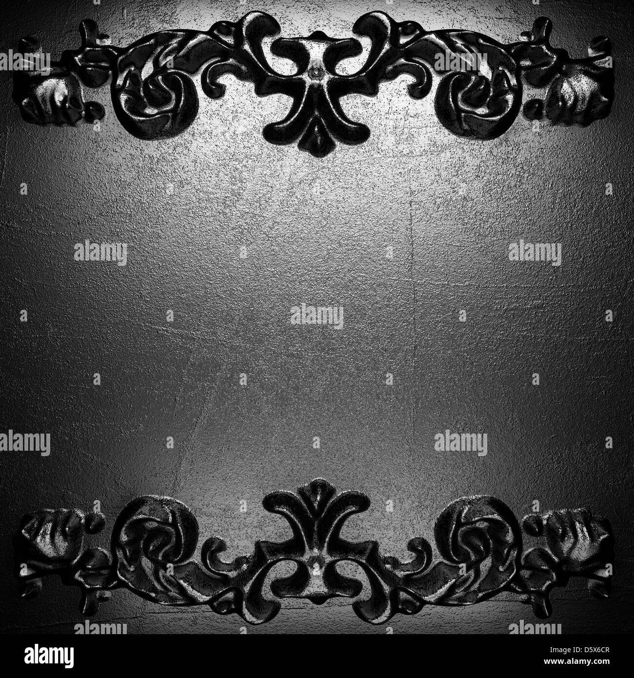 Vintage baroque ornament Black and White Stock Photos & Images - Alamy