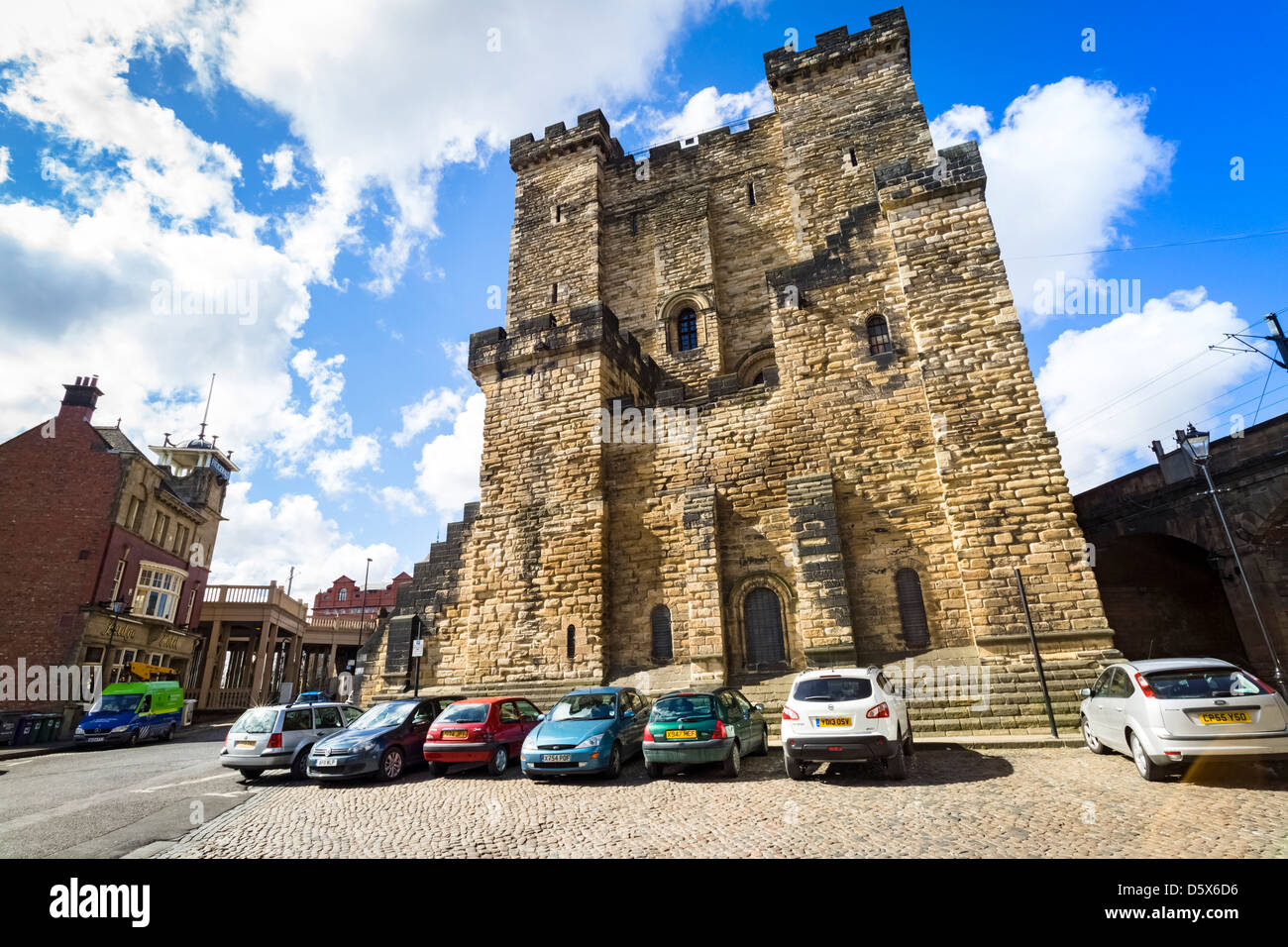 Newcastle Keep. The Castle is a medieval fortification in England ...