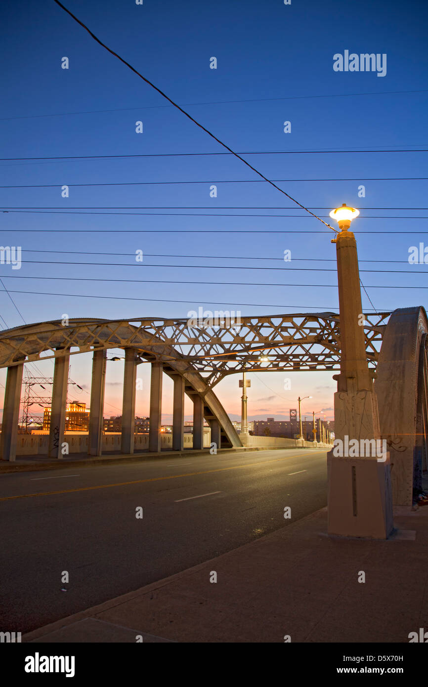 6th Street Bridge over the Los Angeles River, Downtown Los Angeles ...