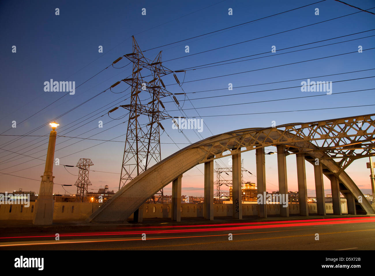 6th Street Bridge over the Los Angeles River, Downtown Los Angeles ...
