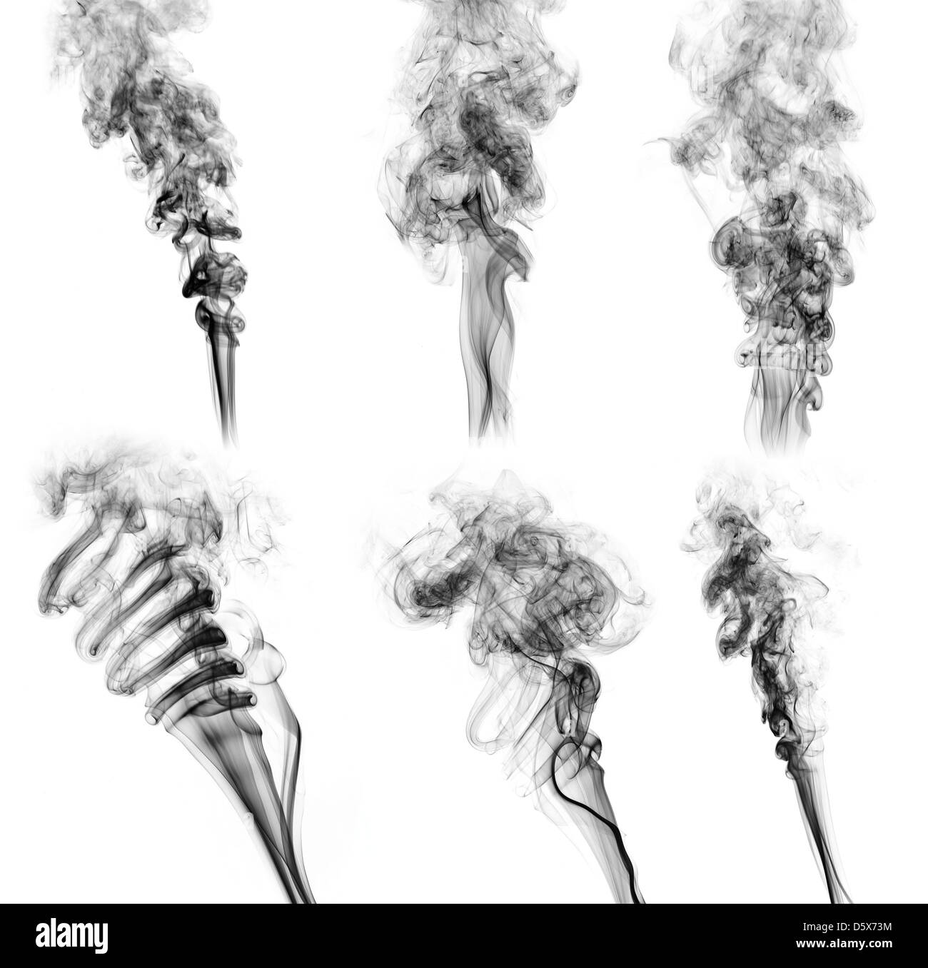Puff of smoke on white Black and White Stock Photos & Images - Alamy
