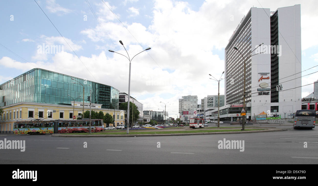 Street scene in Tallinn Estonia Stock Photo - Alamy