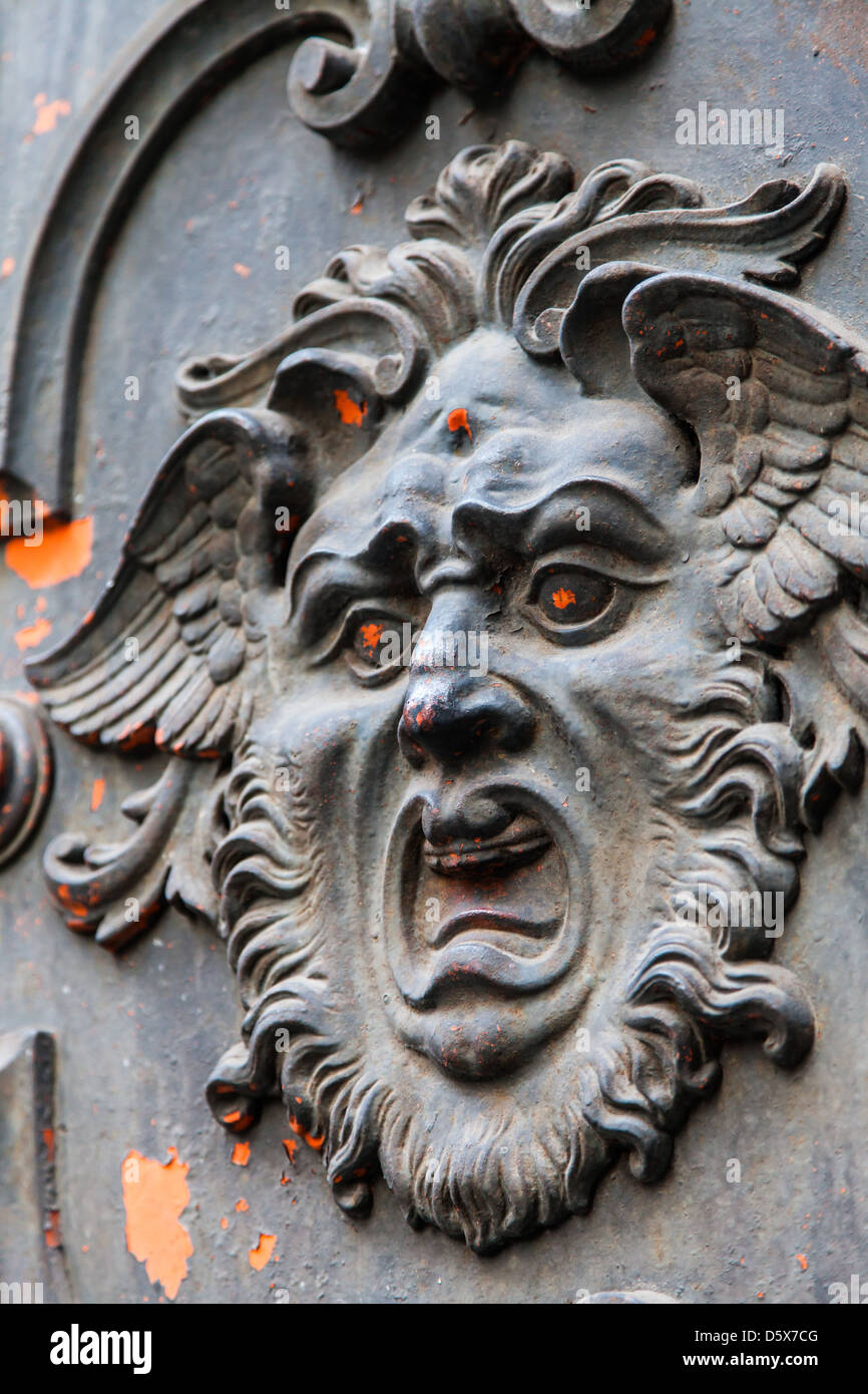 Demon head door knocker hi-res stock photography and images - Alamy