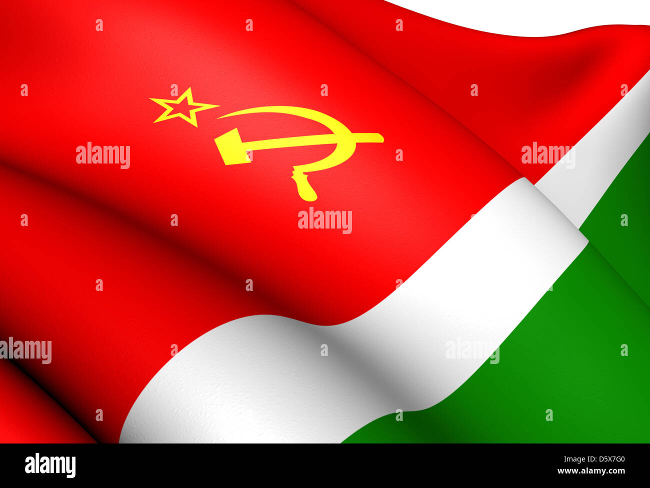 Flag of Lithuanian SSR Stock Photo - Alamy