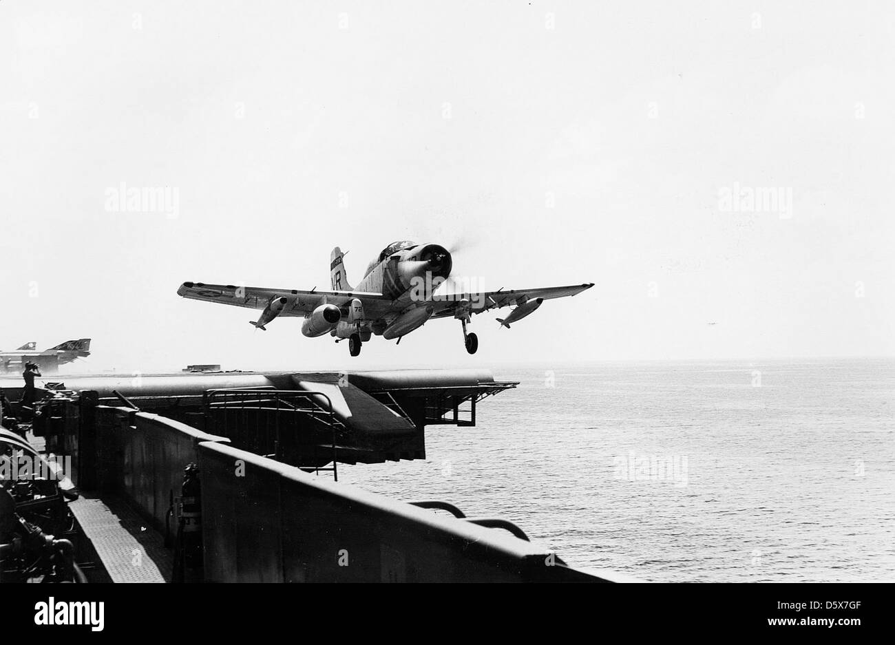 A Douglas EA-1F "Skyraider" of Carrier Air Early Warning Squadron ...