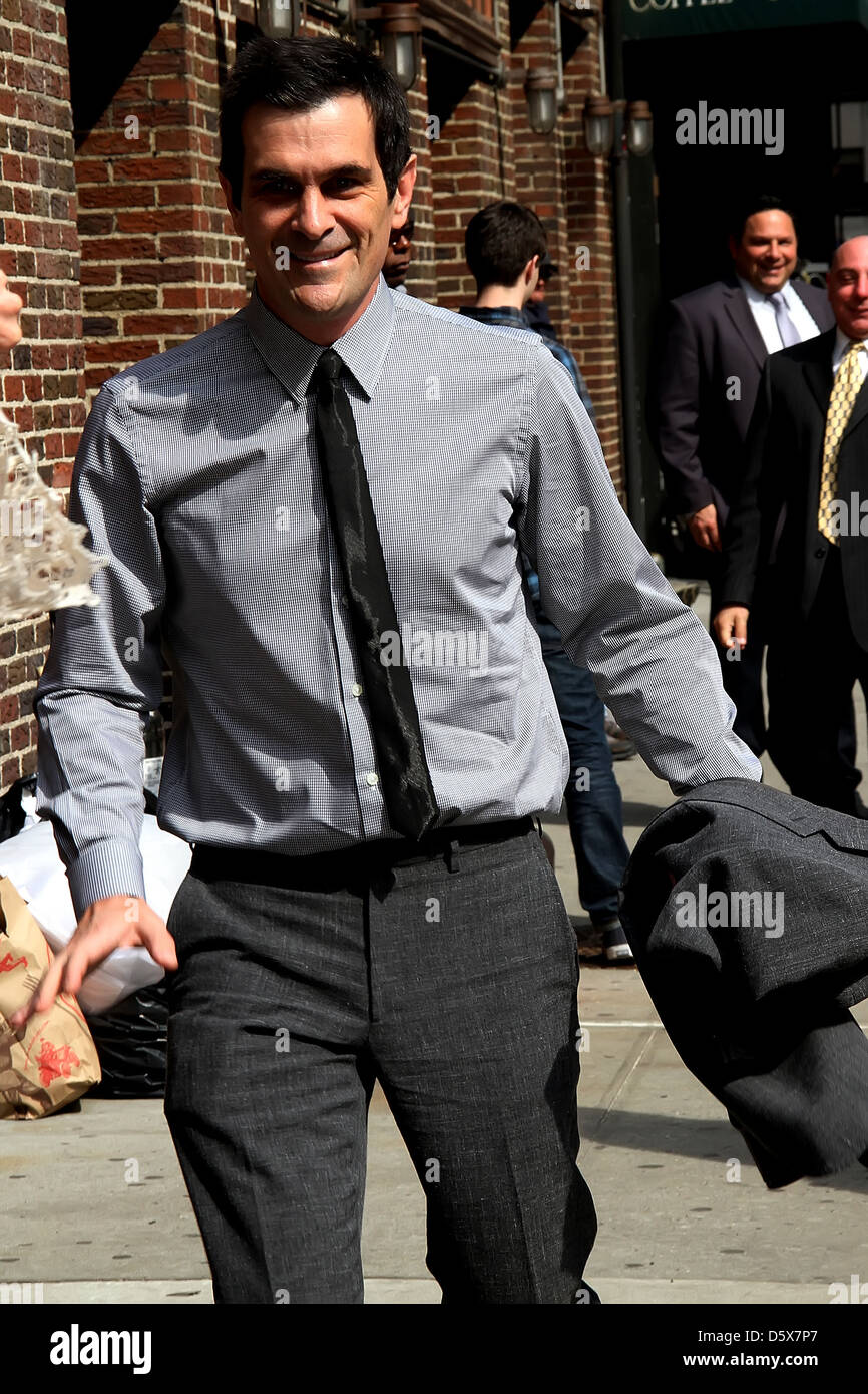 Ty Burrell outside The Ed Sullivan Theater for 'The David Letterman ...