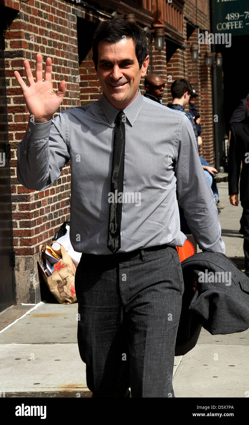 Ty Burrell outside The Ed Sullivan Theater for 'The David Letterman ...