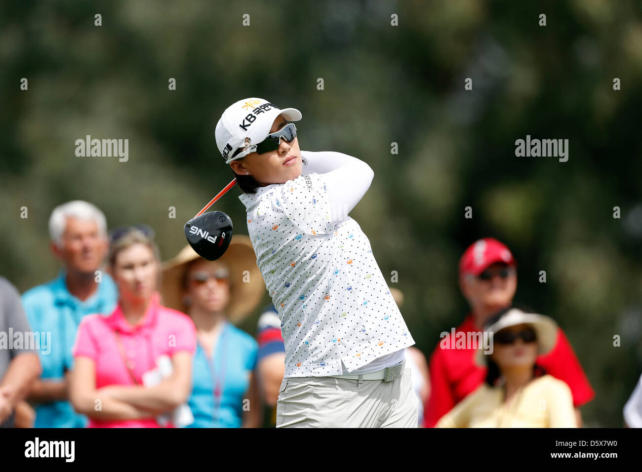 07 April, 2013: Amy Yang of South Korea in action during the final ...