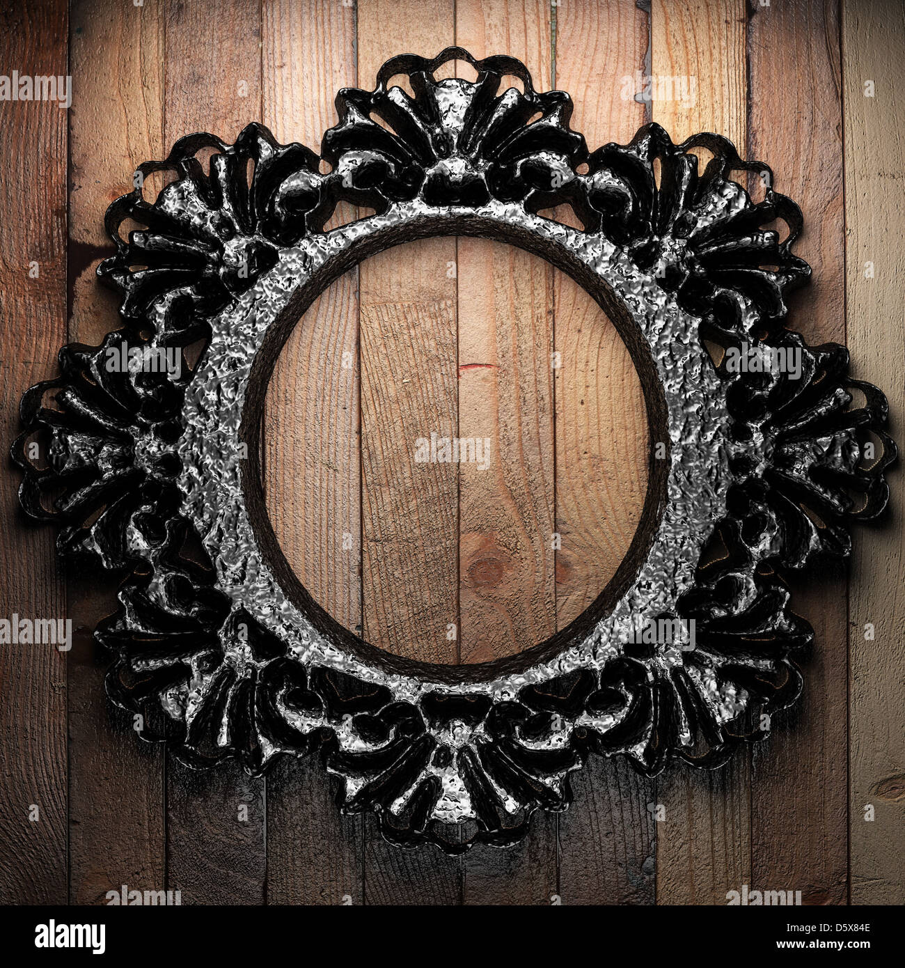 vintage iron frame Stock Photo - Alamy