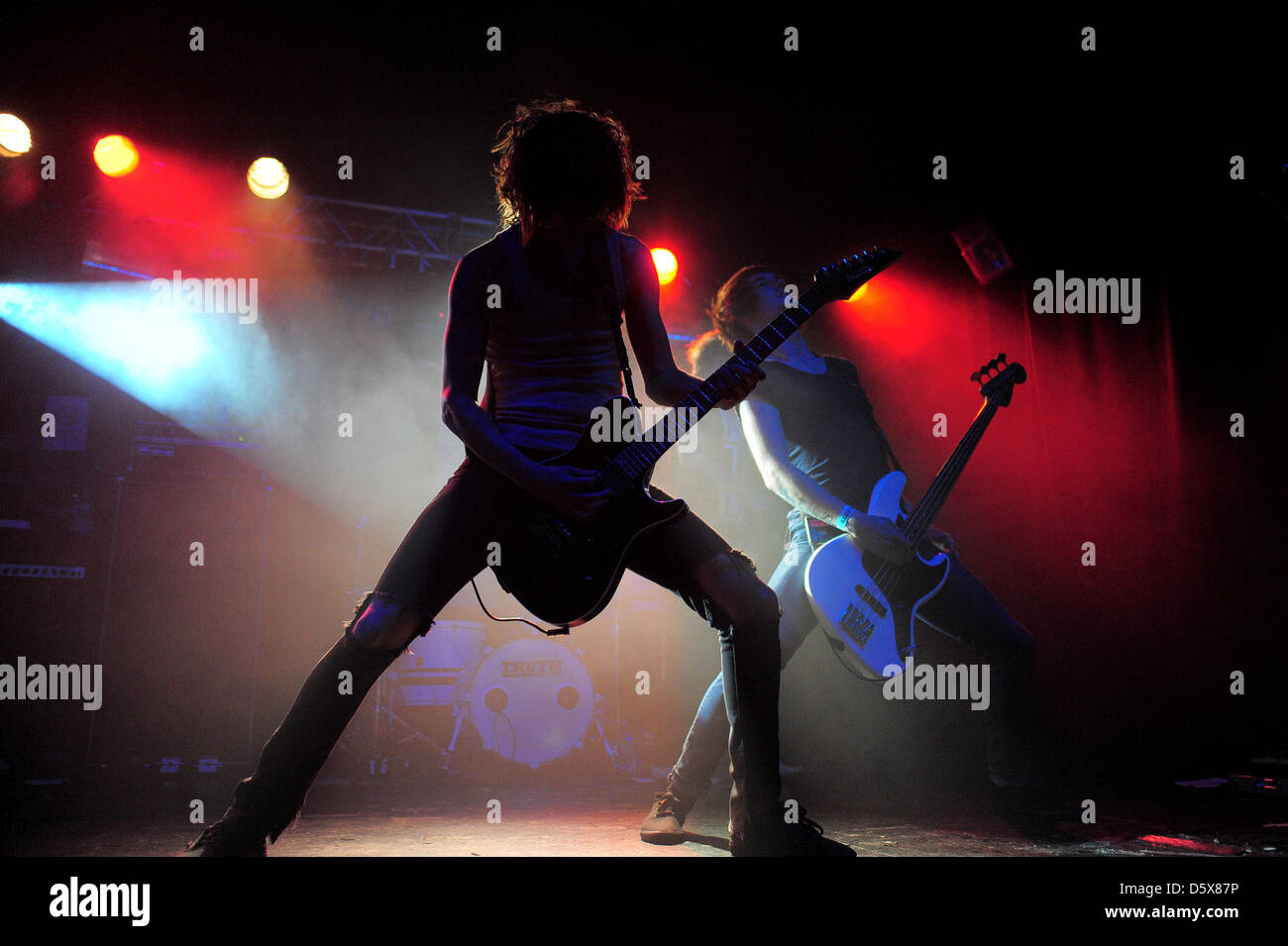 Cameron Liddell Sam Bettley 'Asking Alexandria' performing at the o2 ...