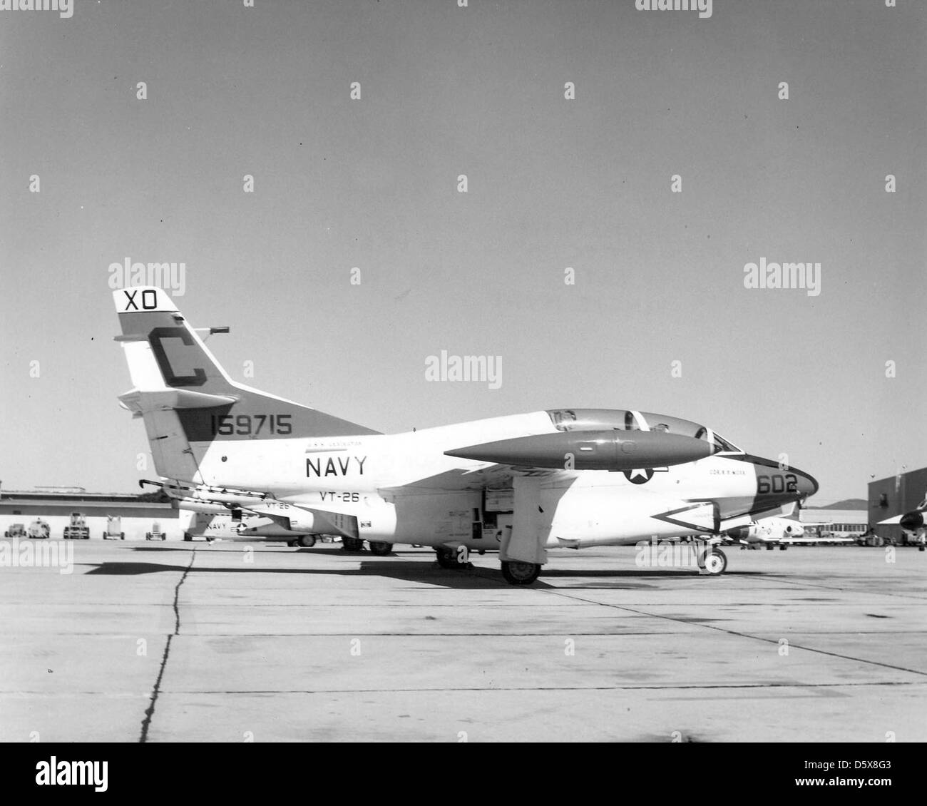 Two seat training fighter Black and White Stock Photos & Images - Alamy