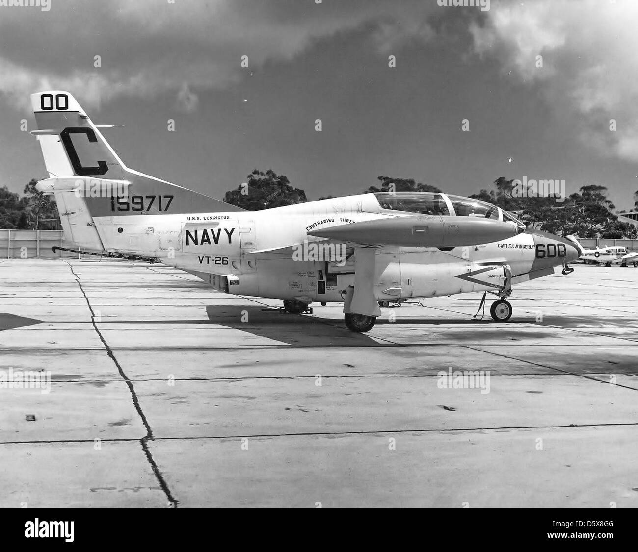 A North American T-2C "Buckeye" of Training Squadron (VT) 26 at NAS ...