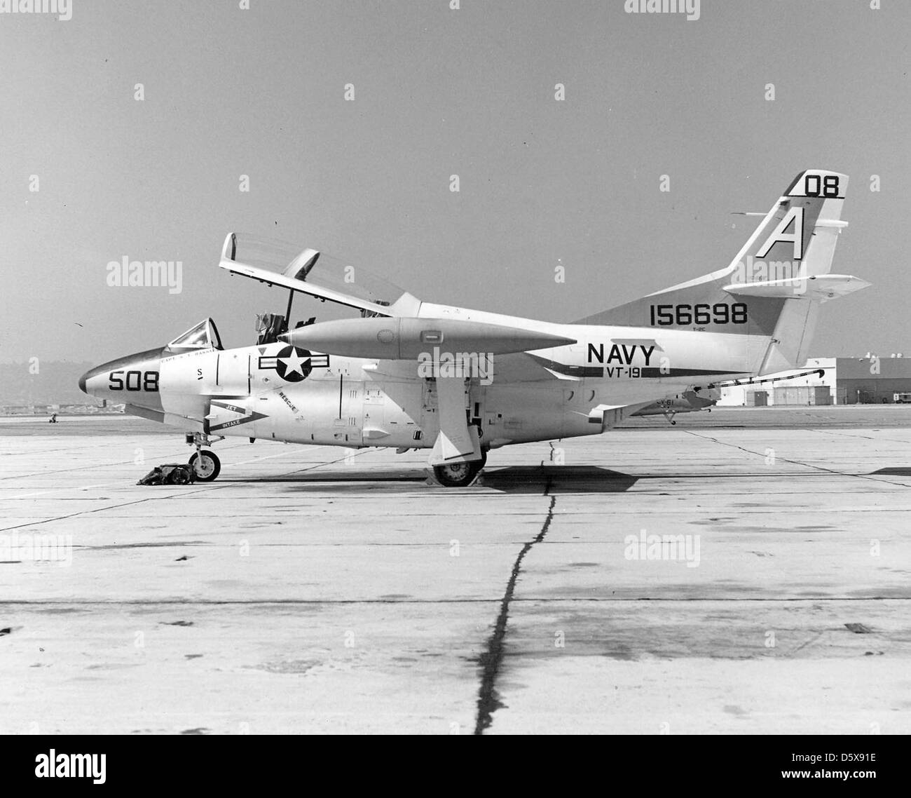 A North American T-2C "Buckeye" of Training Squadron (VT) 19 at NAS ...
