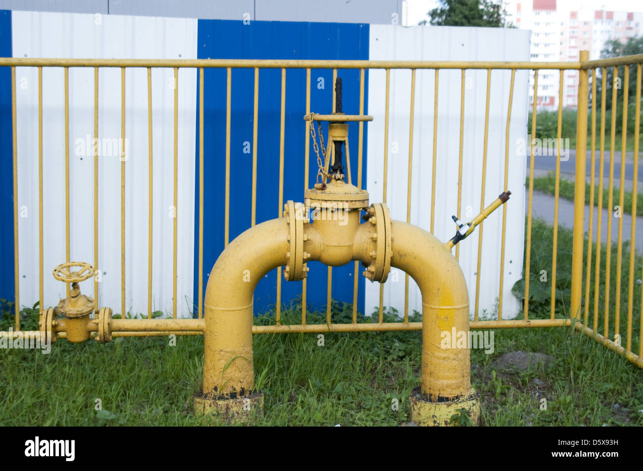Gas pipe set four Stock Photo - Alamy