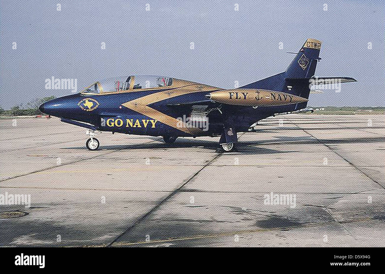 A North American T-2C "Buckeye" of Training Squadron (VT) 23 painted in ...