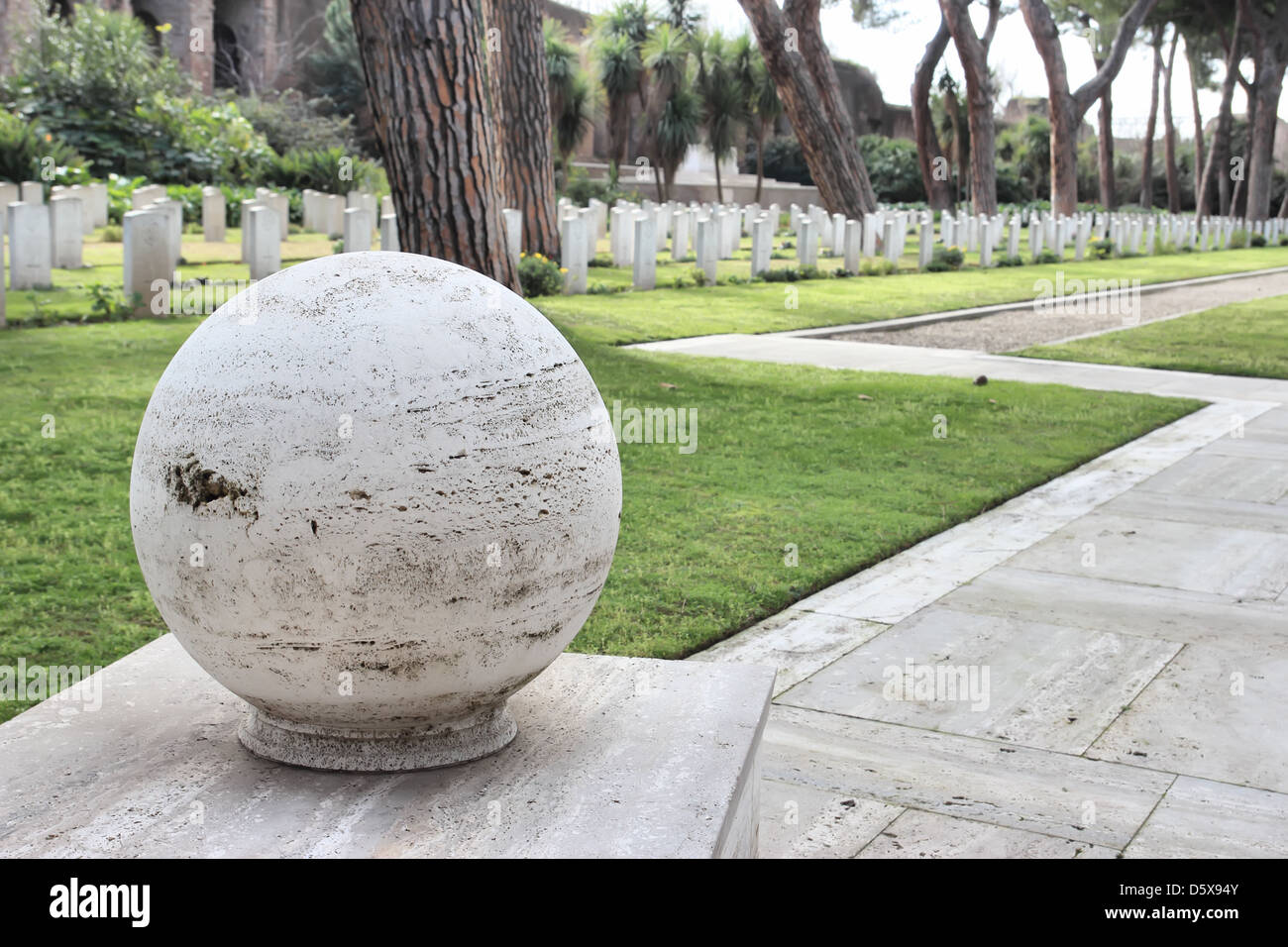 American cemetery and war memorial in Rome, Italy Stock Photo - Alamy