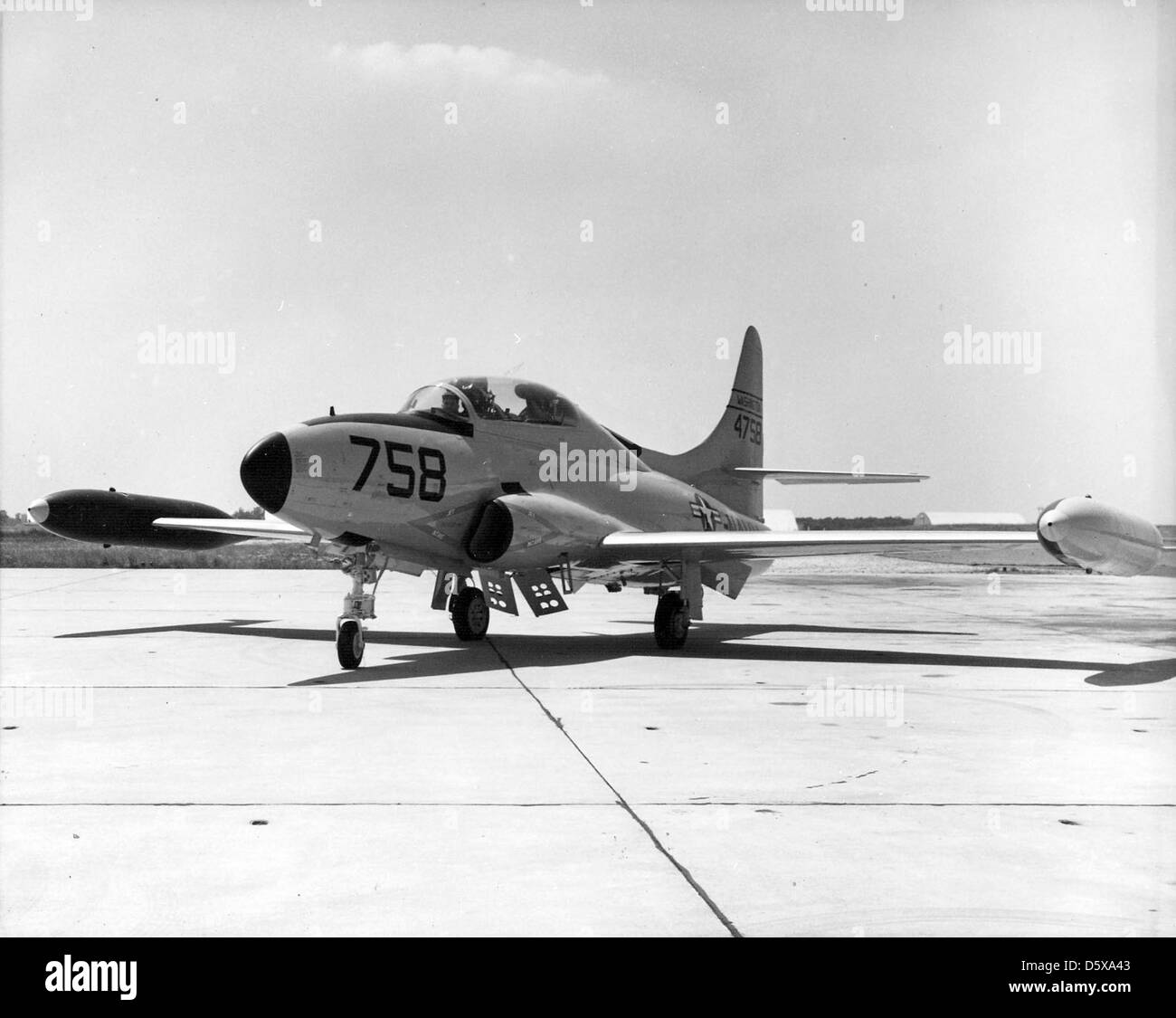 A Lockheed T2V Sea Star assigned to the Naval Air Facility (NAF ...