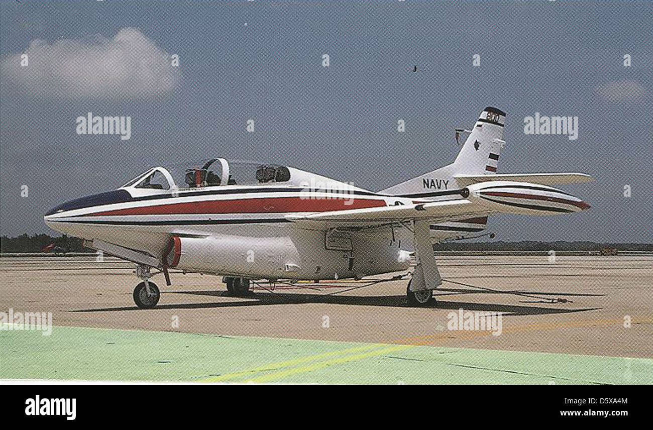 A North American T-2C "Buckeye" of Training Squadron (VT) 4 pictured in ...