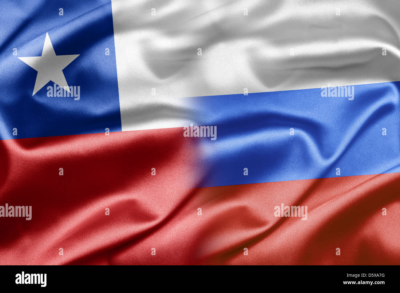 Russia chile flag hi-res stock photography and images - Alamy