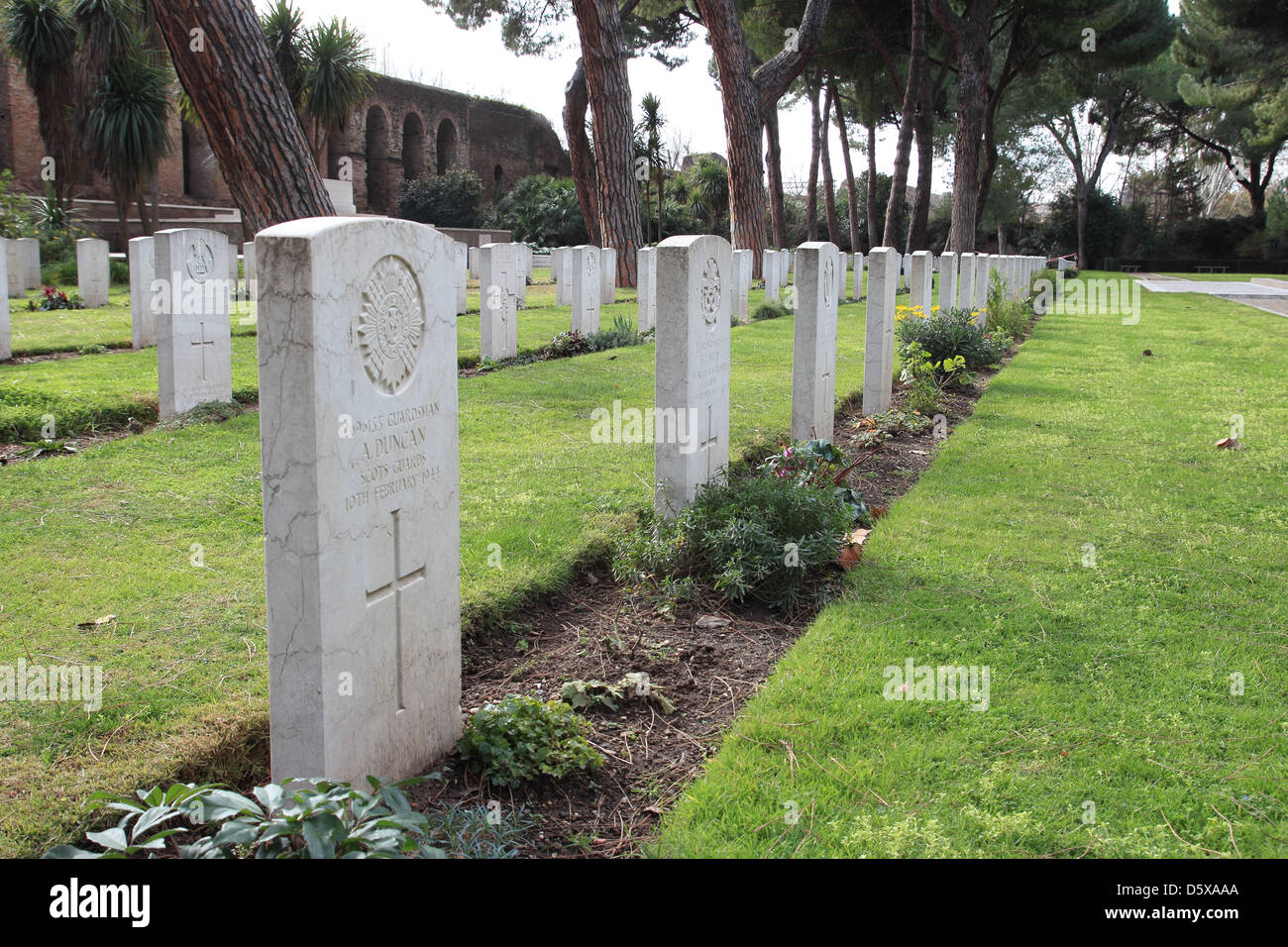 American cemetery and war memorial in Rome, Italy Stock Photo - Alamy