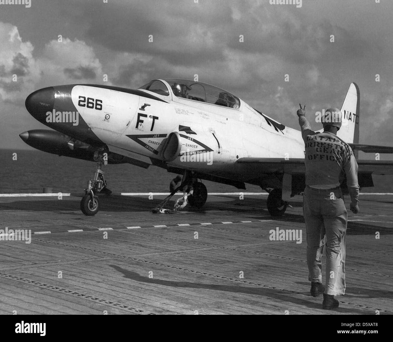 The Lockheed T2V-1 Sea Star, assigned to the Flight Test Division of ...