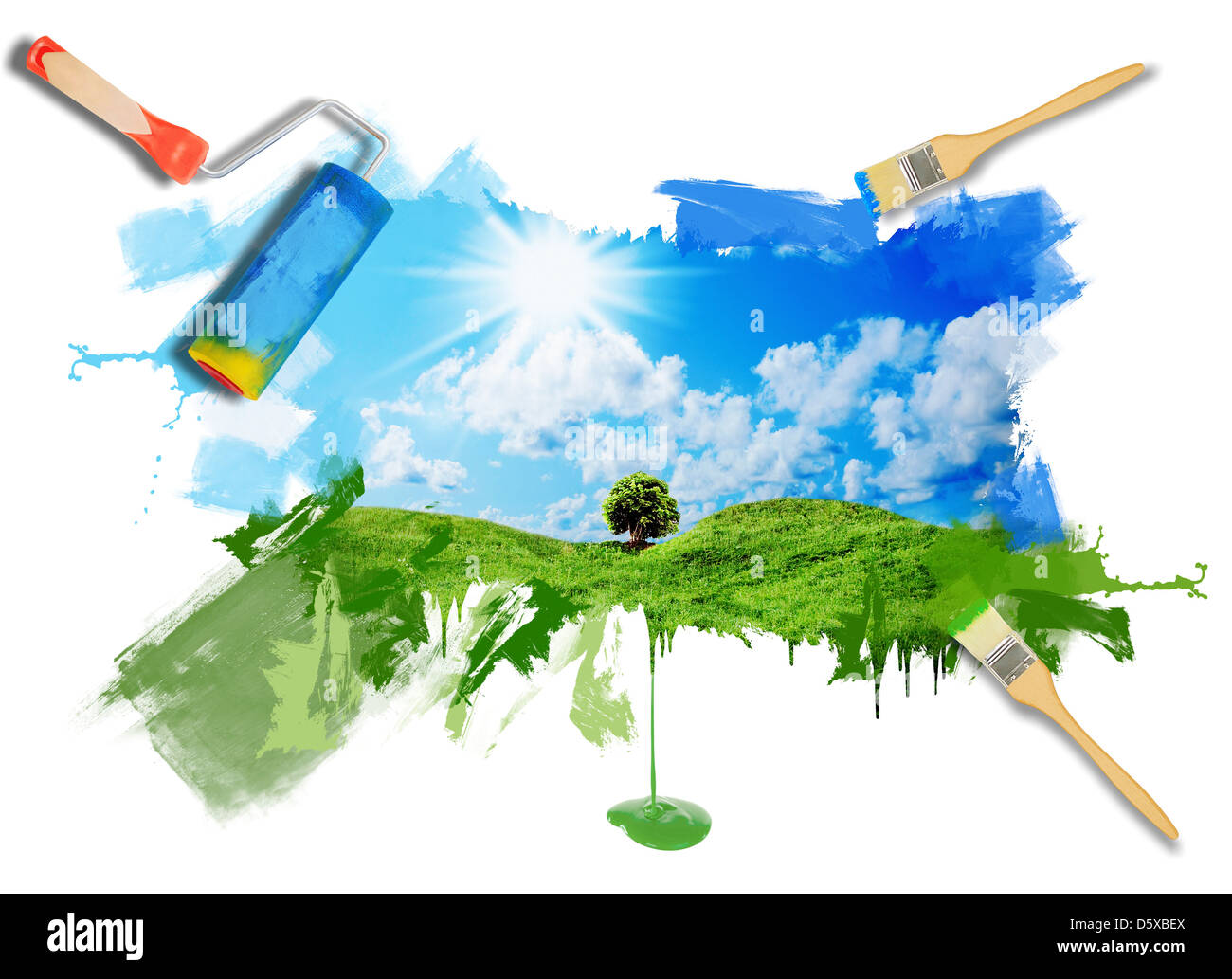 Grass leaf pen Cut Out Stock Images & Pictures - Alamy