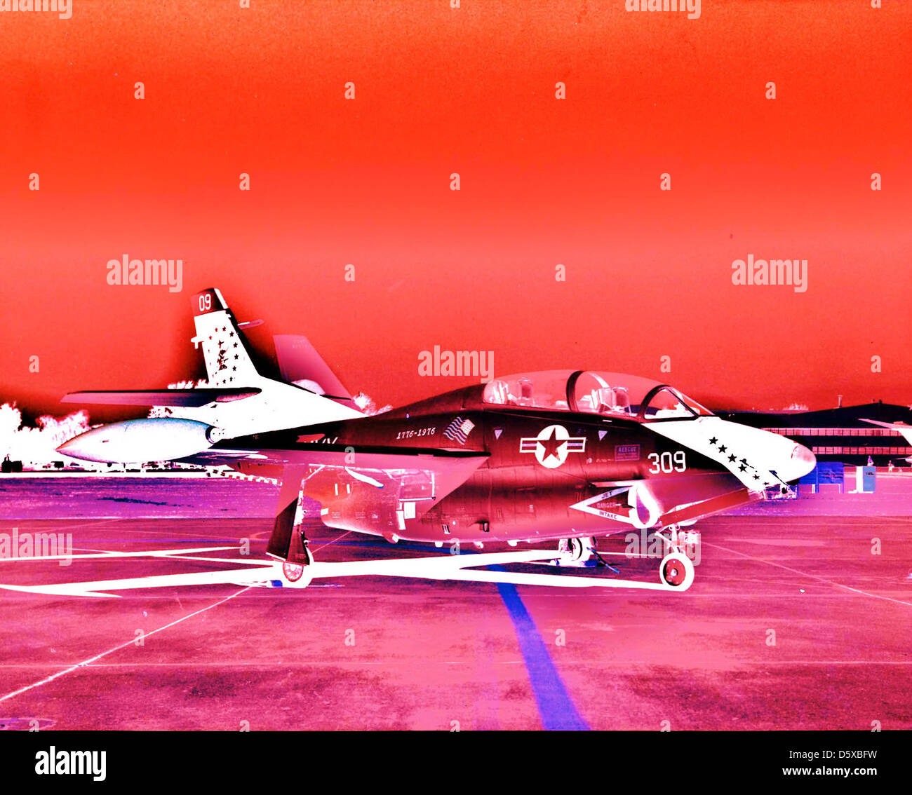 The North American T-2C Buckeye of Training Squadron VT-23 is shown in ...