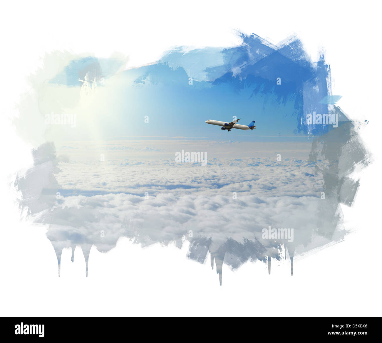 Image cloudy blue sky Cut Out Stock Images & Pictures - Alamy