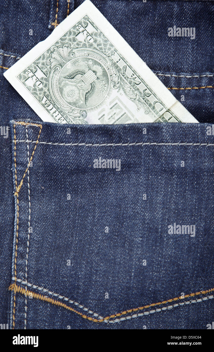 Jeans and dollar Stock Photo - Alamy
