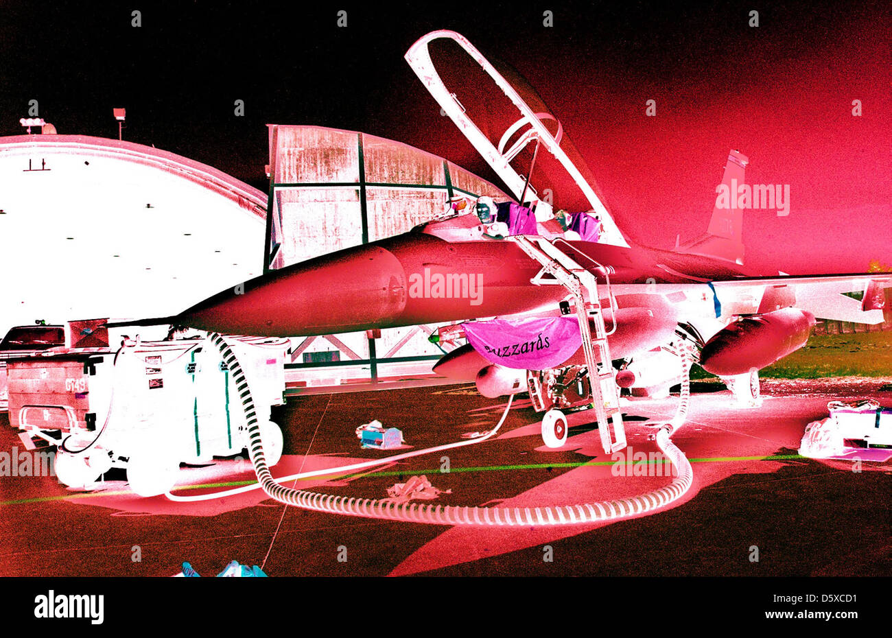 Avionics specialists oversee a Laser Destination Calibration test via ...