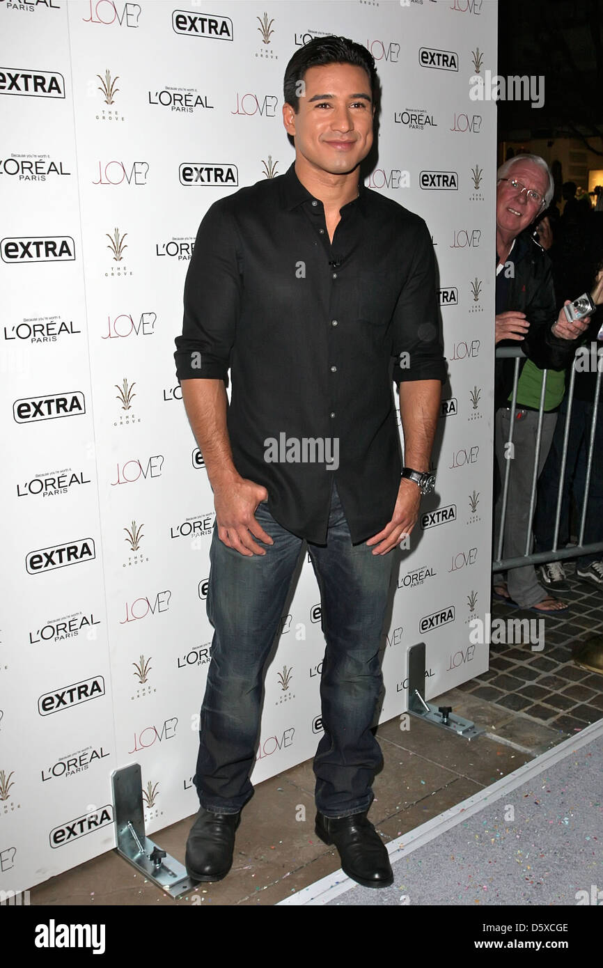 Mario Lopez at The Grove to celebrate the release of Jennifer Lopez's ...