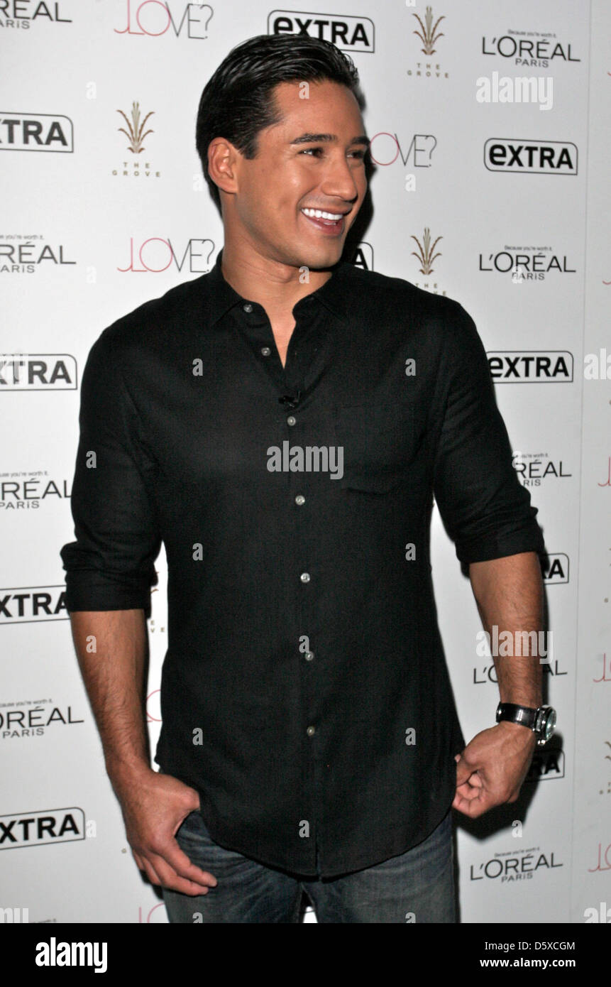Mario Lopez at The Grove to celebrate the release of Jennifer Lopez's ...