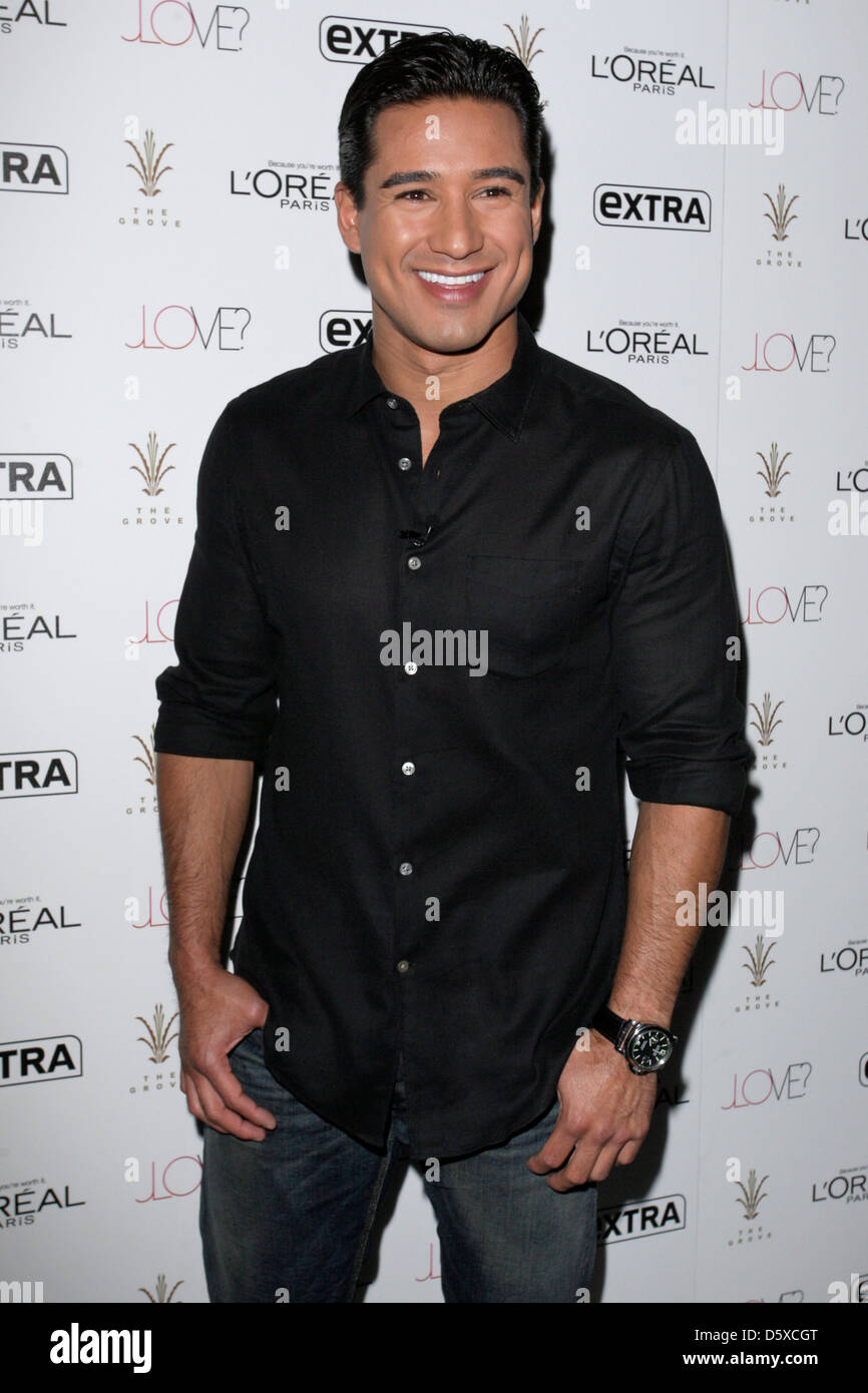 Mario Lopez at The Grove to celebrate the release of Jennifer Lopez's ...