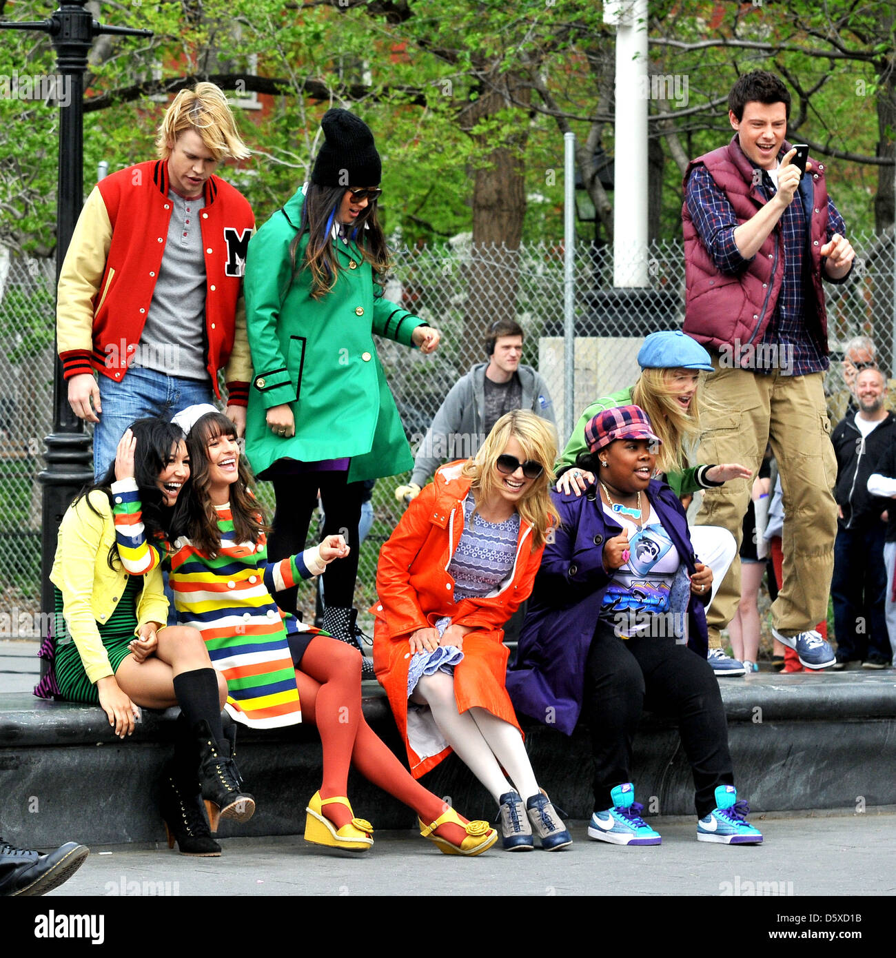 Chord Overstreet, Jenna Ushkowitz, Cory Monteith, Naya Rivera, Lea ...