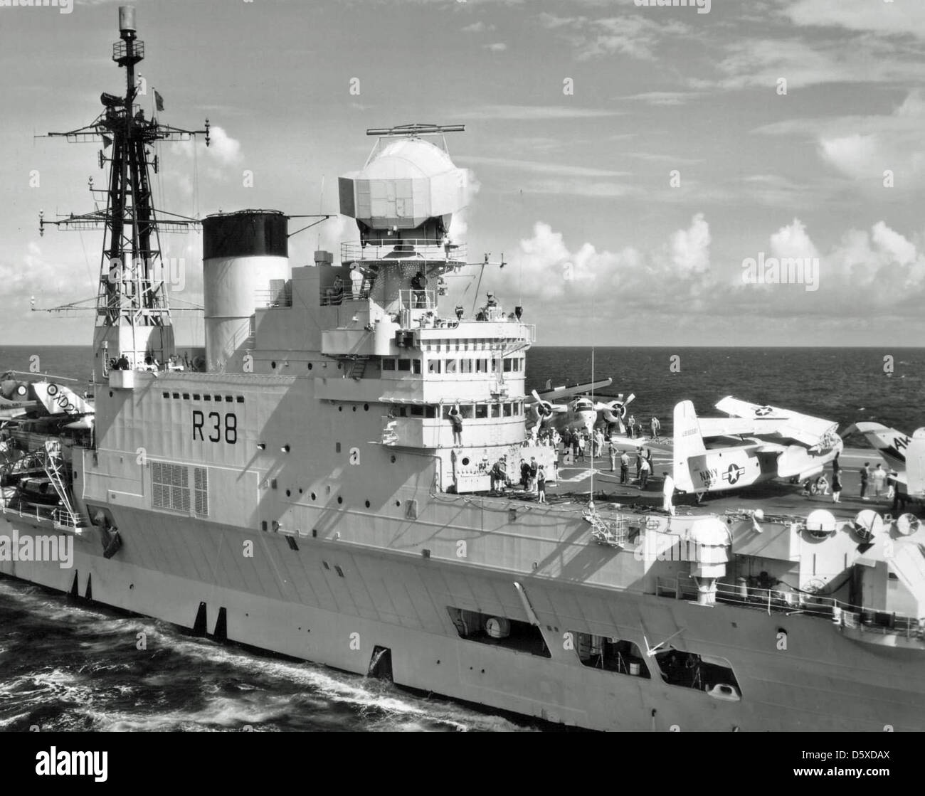 A Grumman TF Trader from the USS Essex (CVA-9) is seen operating ...