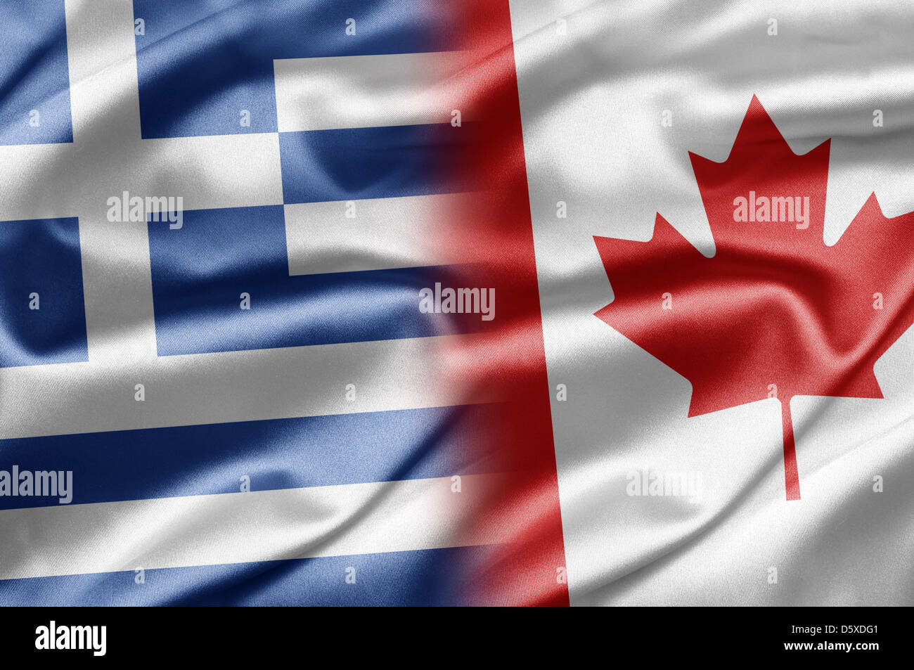 Canada greece flag hi-res stock photography and images - Alamy