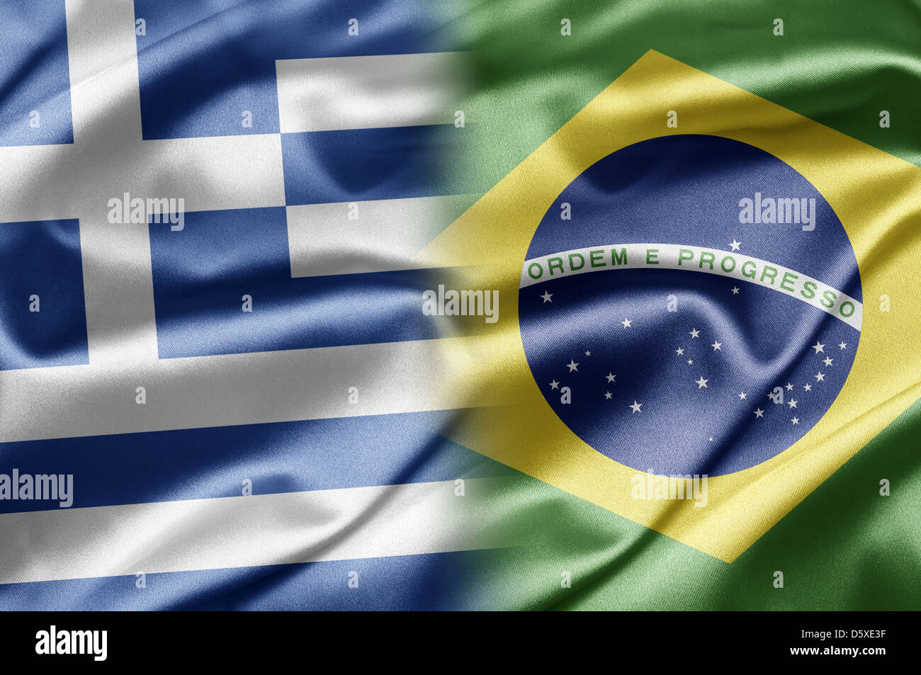 Brazil greek flag hi-res stock photography and images - Alamy