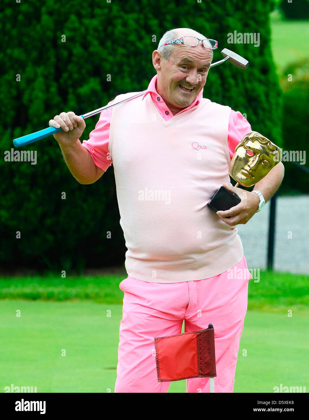 Comedian Brendan O'Carroll pictured on first tee with his BAFTA & IFTA ...