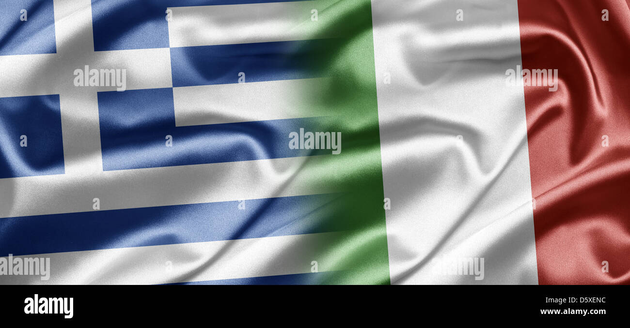 Italy greece flag hi-res stock photography and images - Alamy