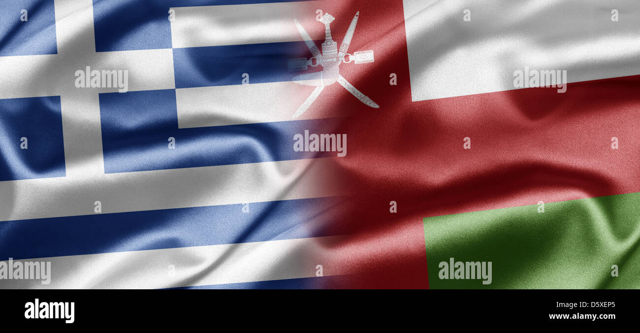 Oman greece flag hi-res stock photography and images - Alamy