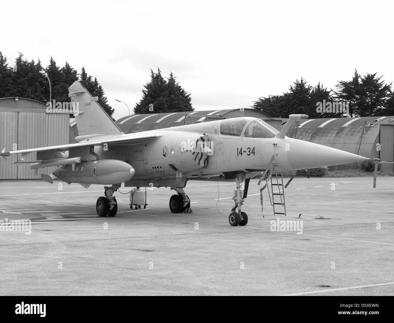 The C 14-60 14-34 Mirage F 1M, a variant of the Mirage F1, is displayed ...