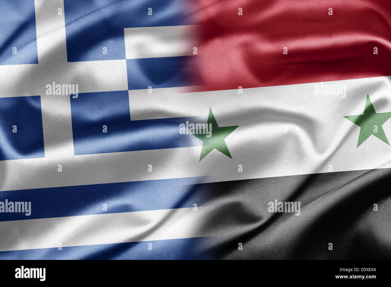 Syria greece flag hi-res stock photography and images - Alamy