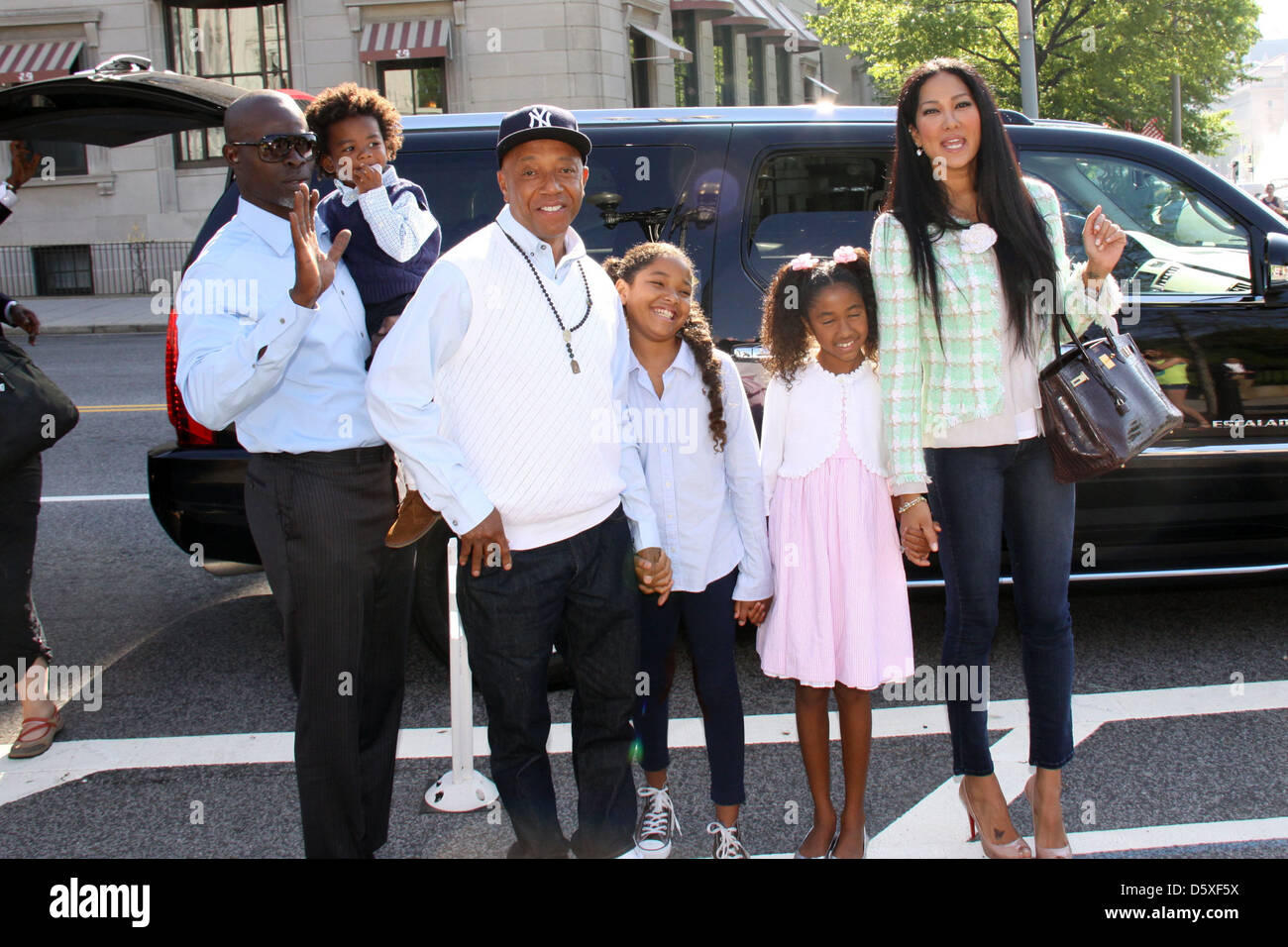 Djimon Hounsou, Kenzo Honsou, Russell Simmons, Ming Lee Simmons, Aoki ...