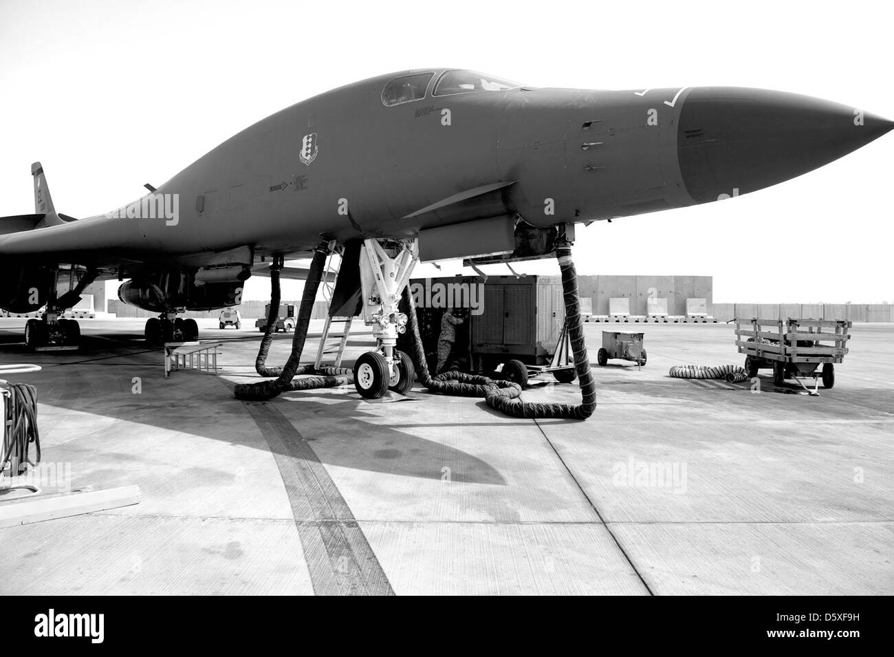 The Rockwell B-1B 'Lancer' is a long-range strategic bomber used by the ...