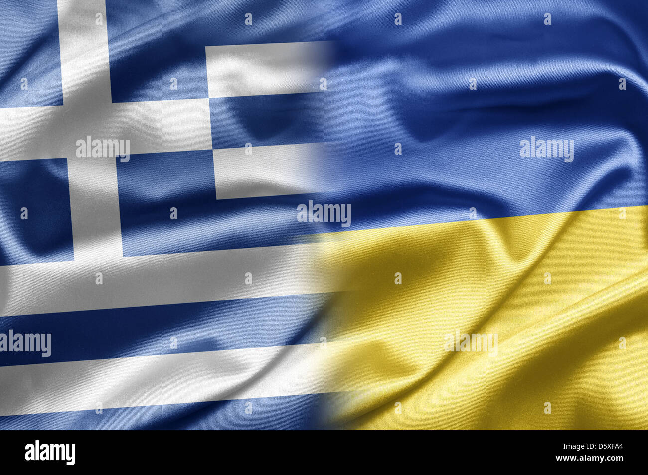 Ukraine greece flag hi-res stock photography and images - Alamy