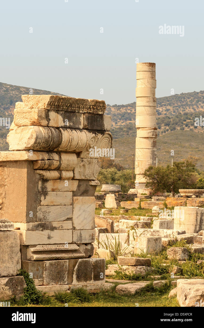 Samos greece temple of hera hi-res stock photography and images - Alamy