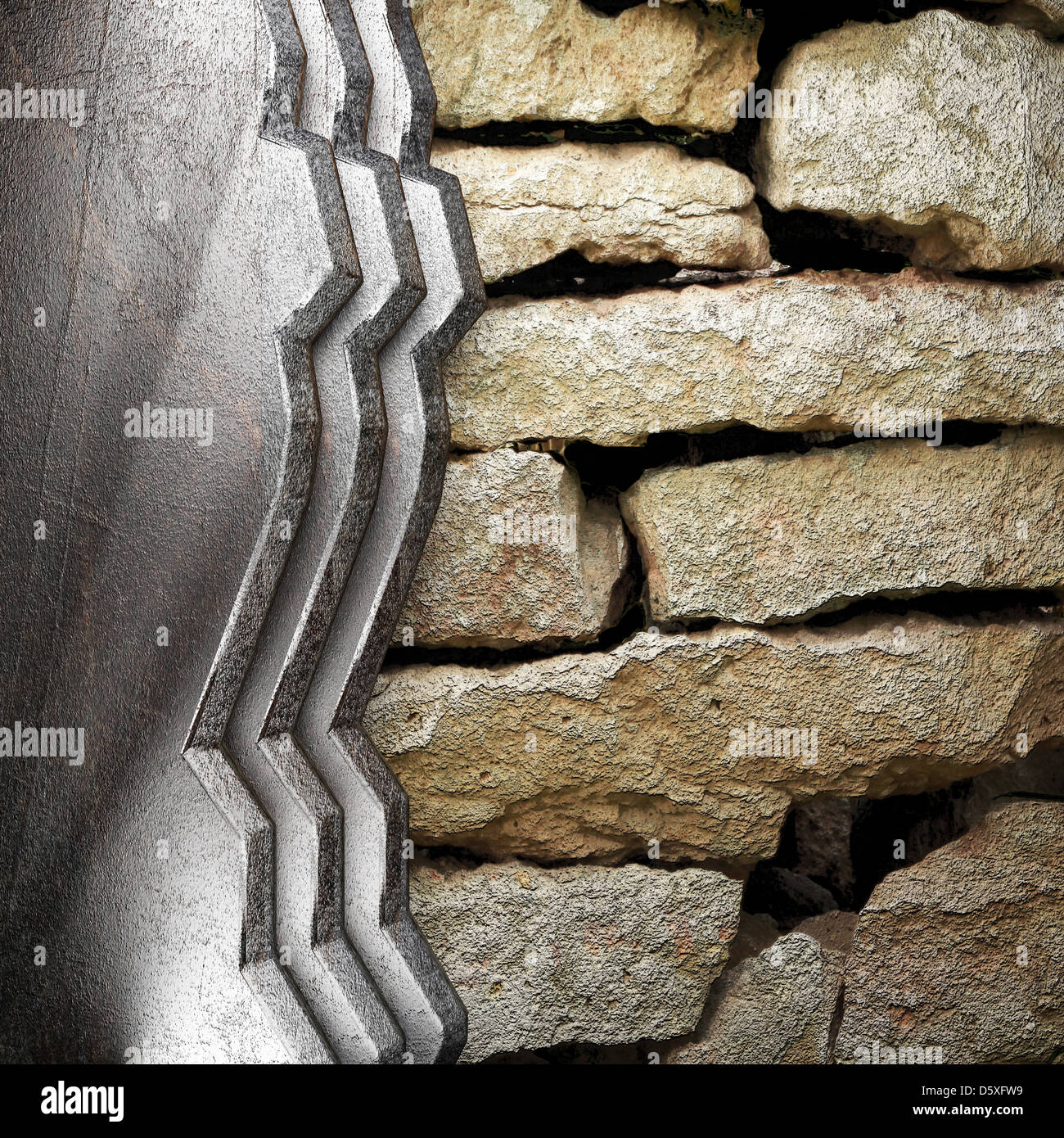 metal on wall Stock Photo - Alamy
